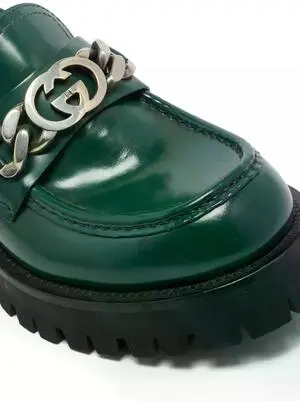 Gucci Interlocking G Leather Loafers