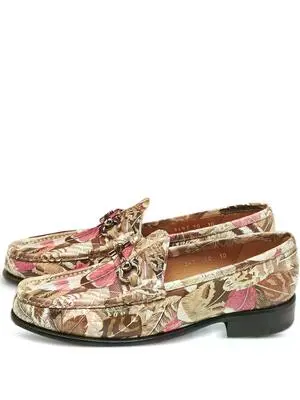 FERRAGAMO Printed Bit Loafer