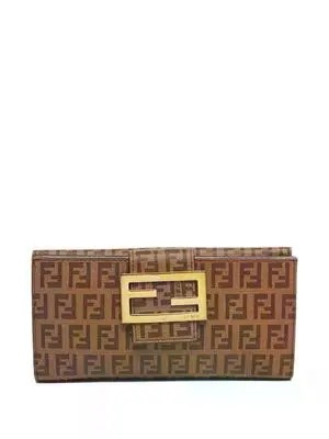 Fendi The Forever Continental Zuchinno-pattern Wallet