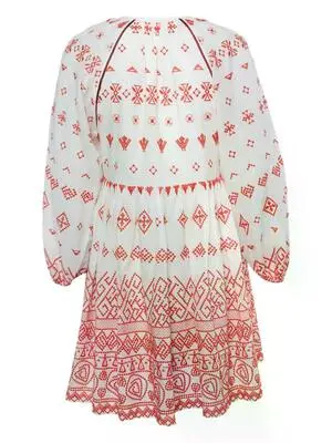 Maje Embroidered Mini Dress