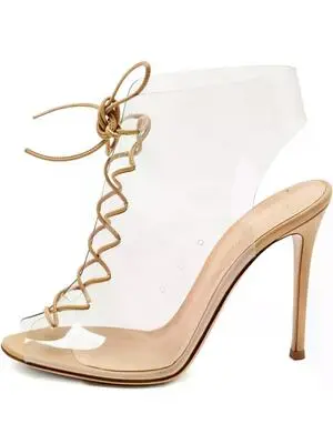 GIANVITO ROSSI Helmut Lace-up Sandals - Neutrals