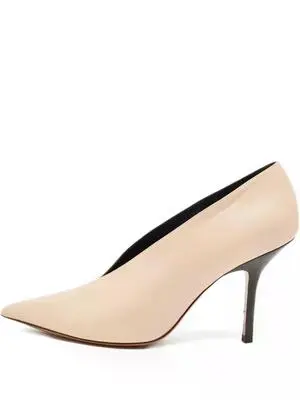 Celine Leather Pointed Pumps - Neutrals