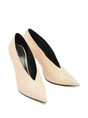 Celine Leather Pointed Pumps - Neutrals