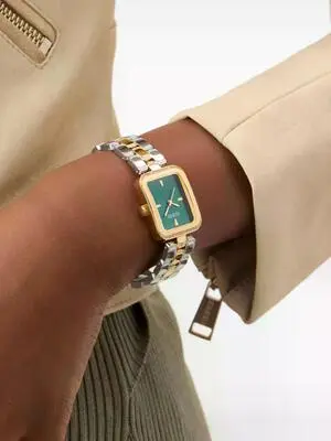Guess Stainless Steel Crystal-encrusted Bezel Watch - Green