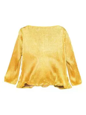 MELITTA BAUMEISTER Metallic Plissé Top