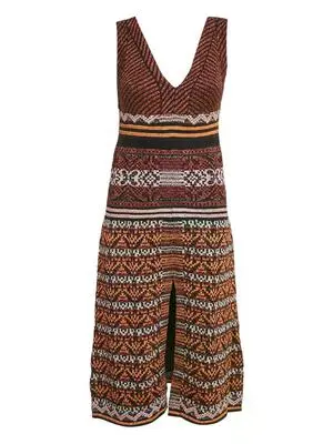 Missoni Knitted Midi Dress - Orange