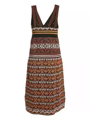 Missoni Knitted Midi Dress - Orange