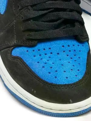 JORDAN Suede Leather Sneakers - Black