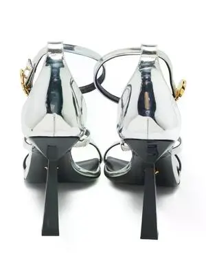 Versace Leather Safety-pin Sandals