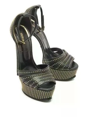 Roberto Cavalli Studded Platform Sandals