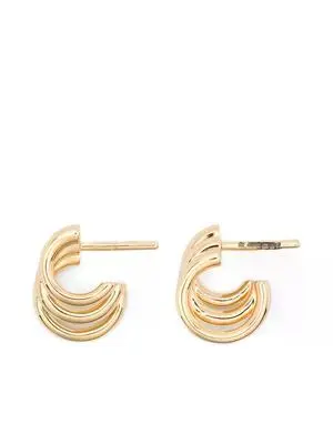 SHAUN LEANE Bound Hoop Earrings - Gold