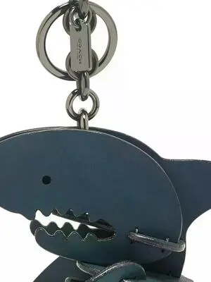 COACH Sharky Leather Bag Charm