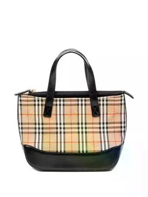 Burberry Check-pattern Tote Bag - Neutrals