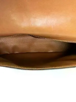 Celine Macadam-print Shoulder Bag - Brown