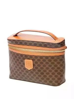 Celine Logo-plaque Top-handle Vanity Pouch