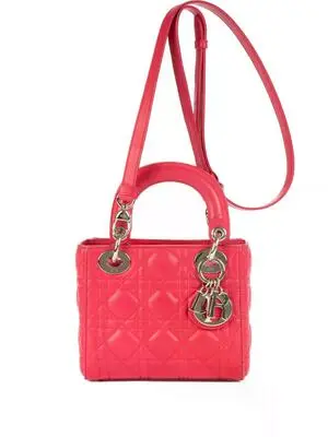 Dior Lady Quilted Shoulder Bag - Pink