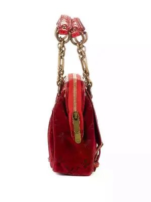 LOUIS VUITTON 2000s Monogram Velvet Bag - Red