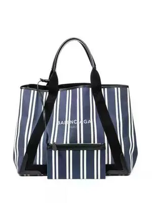 Balenciaga Striped Tote Bag