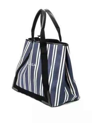 Balenciaga Striped Tote Bag