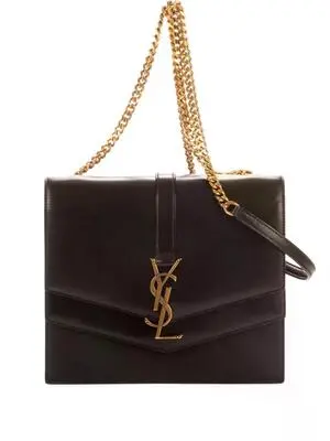 Saint Laurent Leather Logo Flap Bag