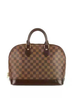 LOUIS VUITTON Damier Ebene Top Handle Handbag