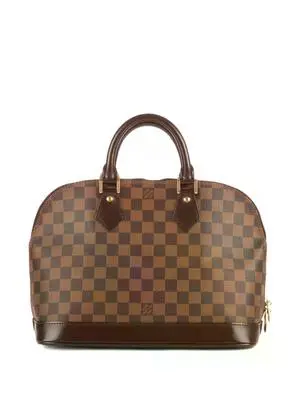 LOUIS VUITTON Damier Ebene Top Handle Handbag