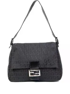 Fendi Mamma Baguette Shoulder Bag - Black