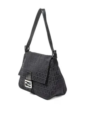 Fendi Mamma Baguette Shoulder Bag - Black