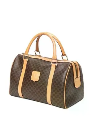 Celine Patterned Boston Tote Bag - Brown