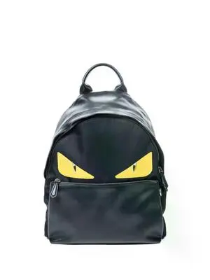 Fendi Leather Backpack With Eye Detail