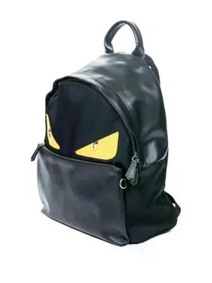 Fendi Leather Backpack With Eye Detail