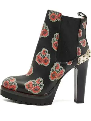 Alexander Mcqueen Printed Boots For Women