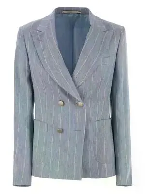 Tagliatore Double-breasted Striped Blazer