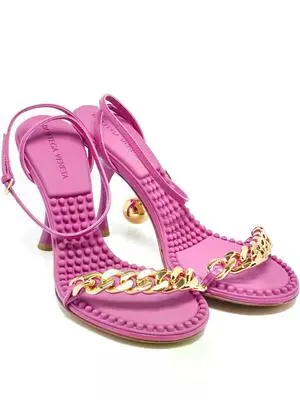 Bottega Veneta Dot Chain Sandals - Pink