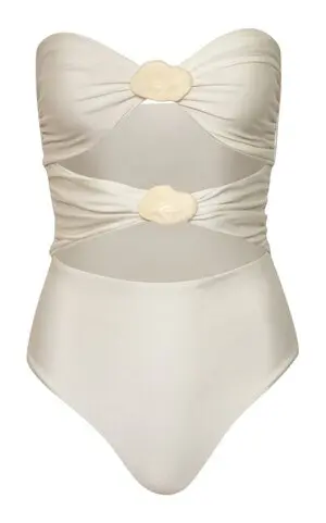 BAOBAB Ola Shell Detailed One-piece Swimsuit - White
