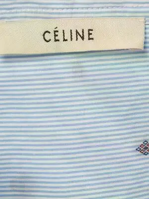 Celine Embroidered Striped Shirt