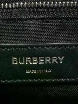 Burberry Monogram Leather Tote Bag