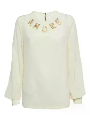 Dolce & Gabbana Amore Appliqué Blouse