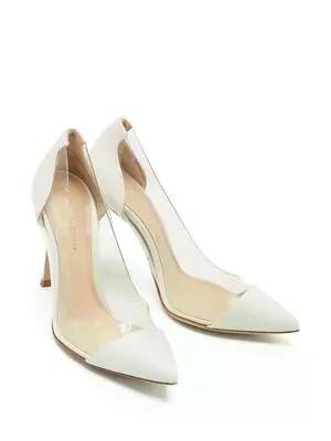 GIANVITO ROSSI Plexi Leather Pumps