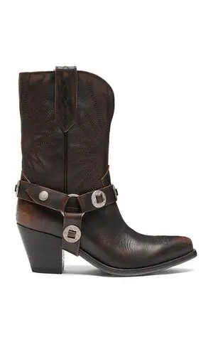 GOLDEN GOOSE 70 Wish Star Boots With Strap - Black