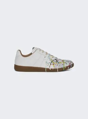 MAISON MARGIELA Replica Paint Splatter Sneakers - White
