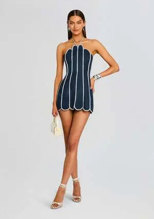 Azulu Lenny Mini Dress - Navy
