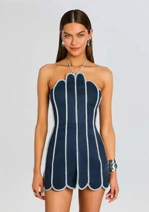 Azulu Lenny Mini Dress - Navy