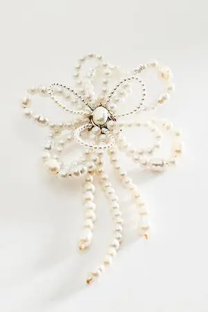 Anthropologie Blossom Brooch - Pearl
