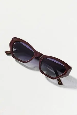 REALITY EYEWEAR Spector Angled Sunglasses - Chocolate