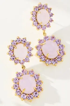 Loren Hope Georgie Drop Earrings - Violet
