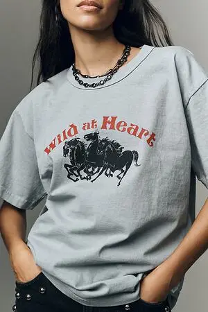 EVER LA Wild At Heart Graphic T-shirt - Grey