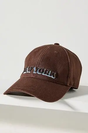 Rag & Bone Harlow New York Baseball Cap - Brown