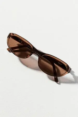 LU GOLDIE Slim Sporty Naomi Sunglasses - Coffee