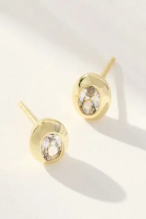 Melinda Maria Stud Earrings - Gold